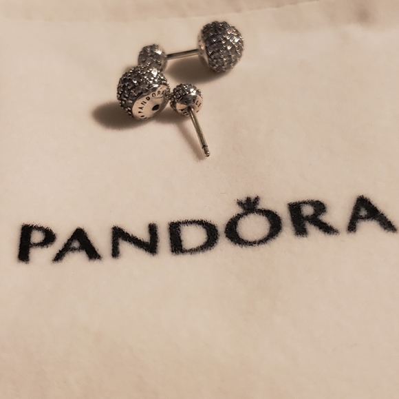 Pandora | Accessories | Pandora Pave Drops Stud Earrings | Poshmark